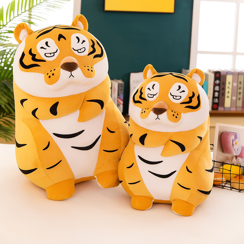 24547 Influencer Cute Pattern Tiger Plush Toy Dull Cute Fat Tiger ...
