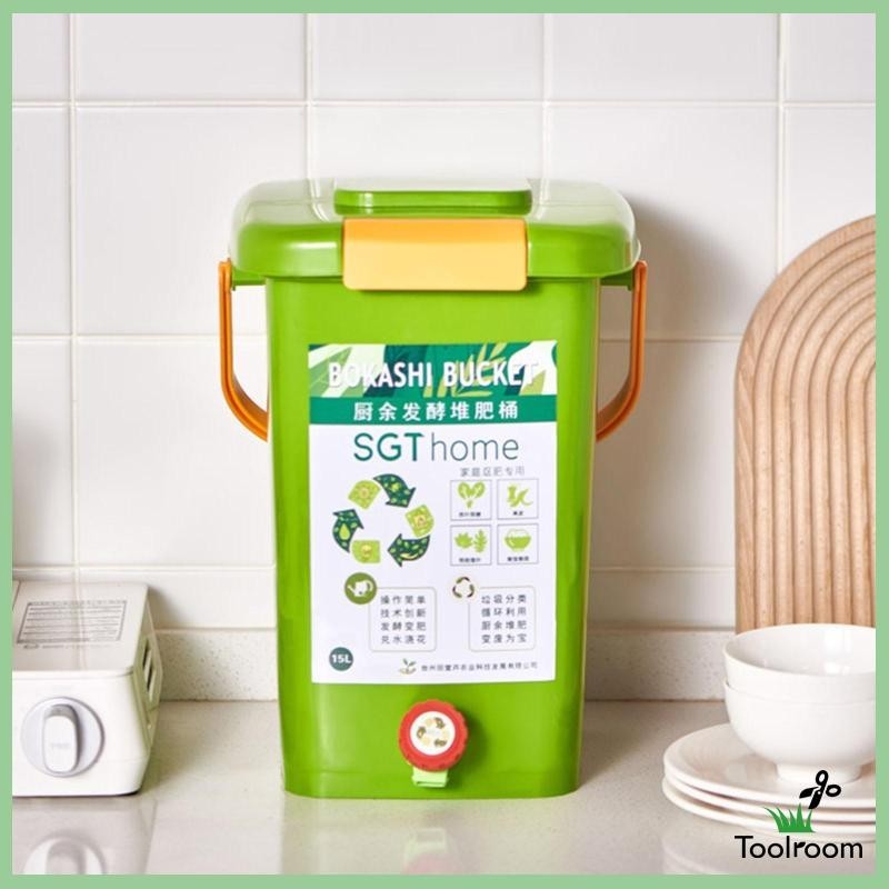 [ Countertop Compost Bin Composting Container Portable Practical ...
