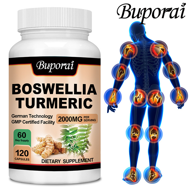 Buporai Turmeric Boswellia Black Pepper Extract - Joint Support ...