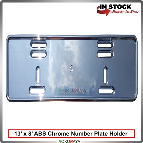 Plastic ABS Chrome Number Plate Holder Licence Plate Frame (13 x 8inch ...