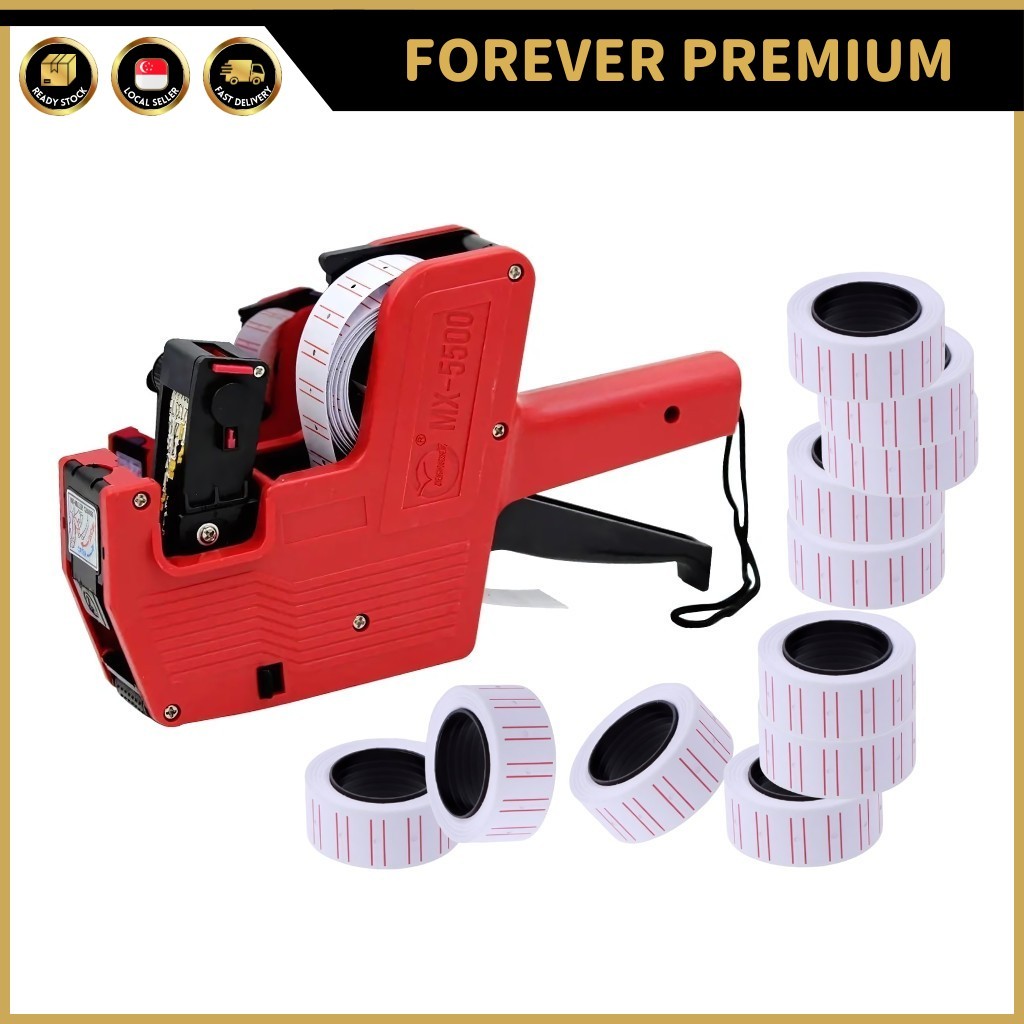 (FOREVER PREMIUM) Price Tag Label Machine MX-5500 for Retailer Seller ...