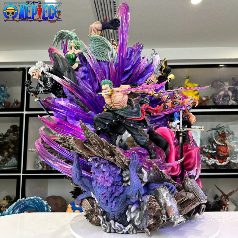 24cm One Piece Roronoa Zoro Figures Ls Throne Ghost Island Zoro Anime ...