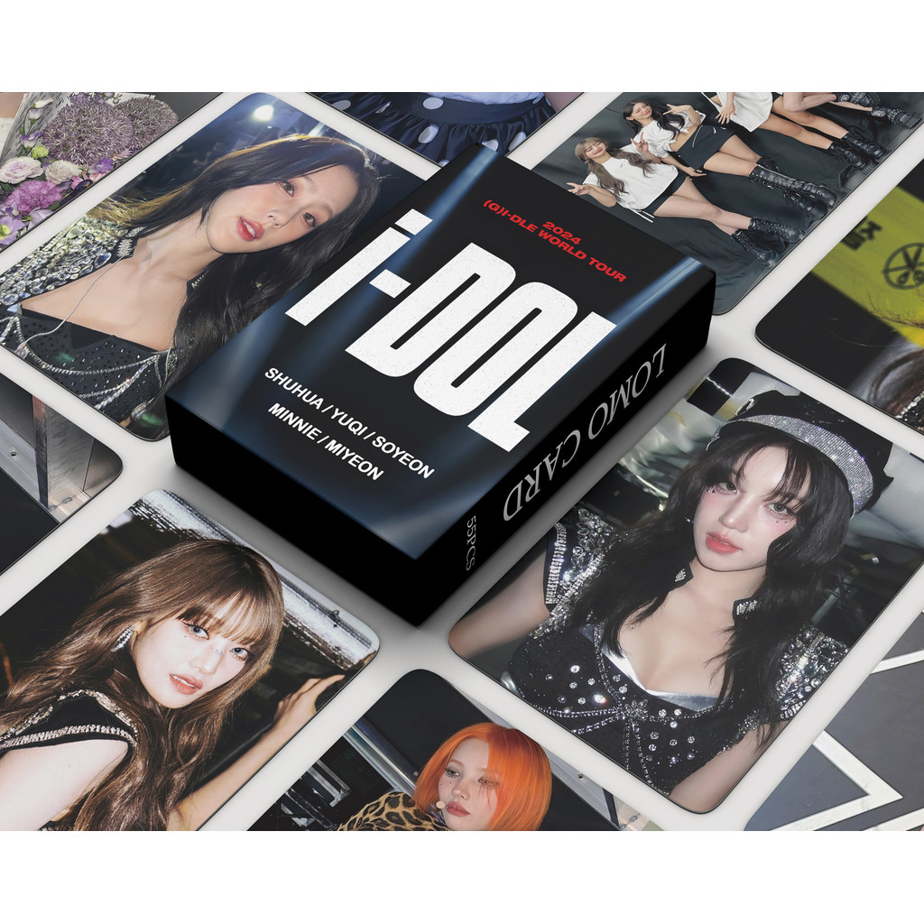 55pcs (G)I-DLE I DOL Lomo Cards neverland Klaxon I SWAY 2nd Full Album ...