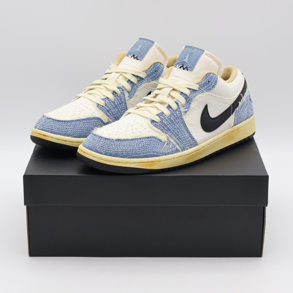 FN7670-493 Nike Air Jordan 1 Low SE World Make Japan Sashiko Denim (Men ...