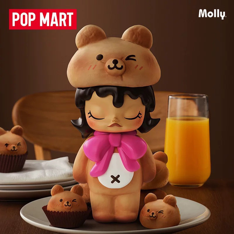 POPMART MOLLY carb lover People who love bread Series official art toy ...