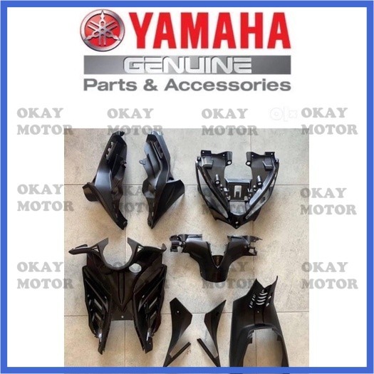 HLY LC135 NEW V2 V3 V4 v5 v6 v7 COVER HITAM BLACK INNER COVER FULL SET cover hitam matt body set ...