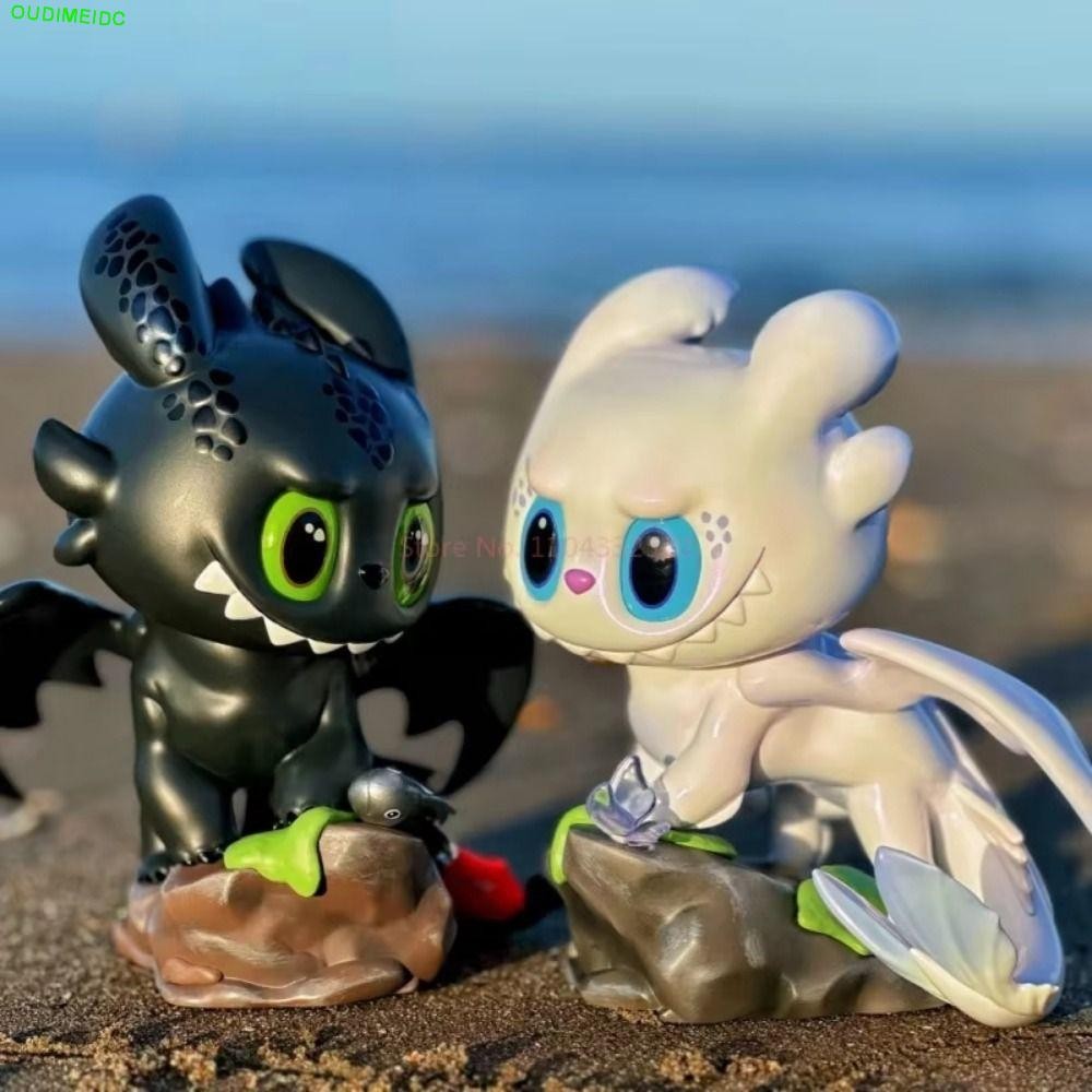 OUDIMEIDC Mini Toothless Figure, Cartoon Lovely Night Fury Dragon ...