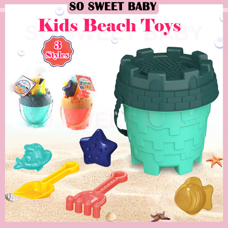 Mainan Pasir Pantai Anak Mainan Pantai Kids Beach Sand Toy Set Bucket ...