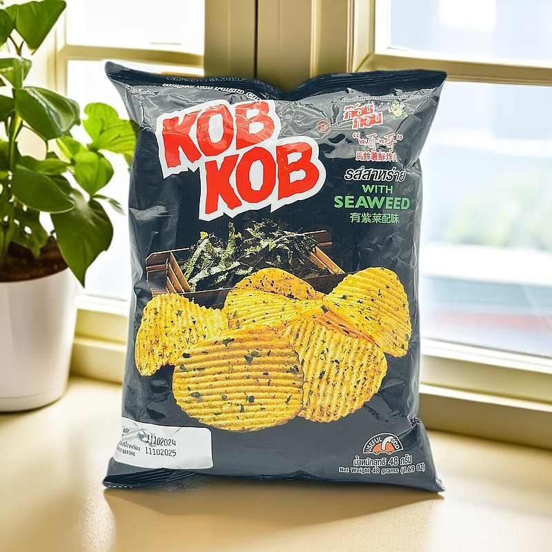 Thailand Imported KOBKOB Spicy Seaweed Flavor Potato Chips Chasing ...