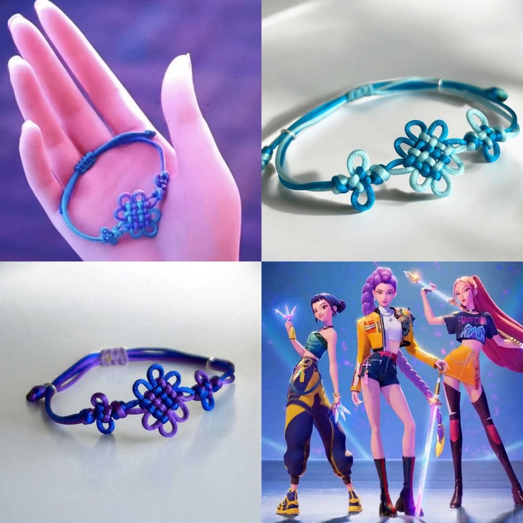 Kpop Demon Hunters Protective Amulet Knot Bracelet Huntrix Bracelet ...