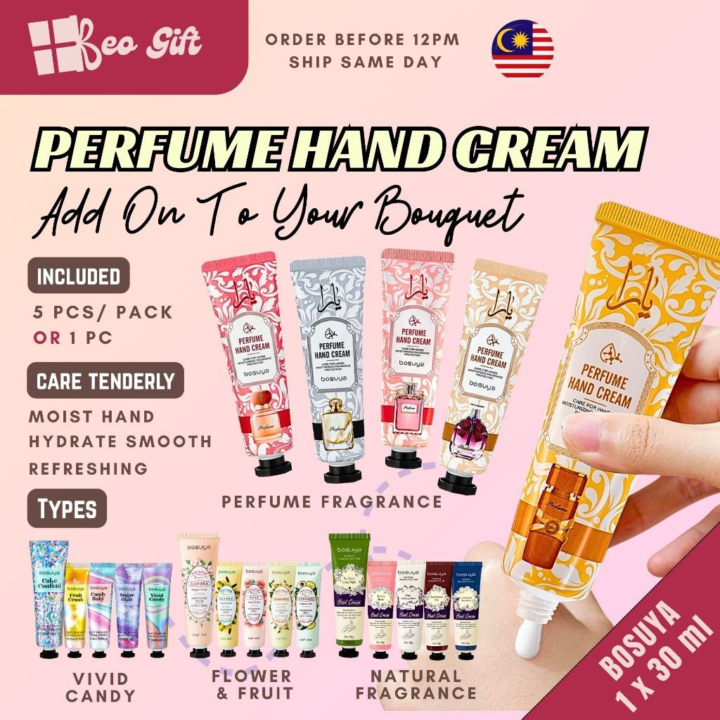 Perfume Hand Cream Gift Set Add On To Your Bouquet Mother Valentine ...