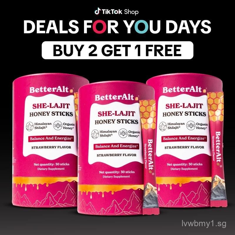 B2G1 Women Multi-Mineral Honey Sticks | BetterAlt SHE-Lajit Strawberry ...