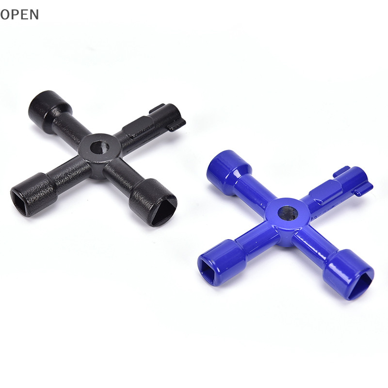 OP 4 Way Utility Key Plumbing Radiator Bleed Gas Electric Meter Stop ...