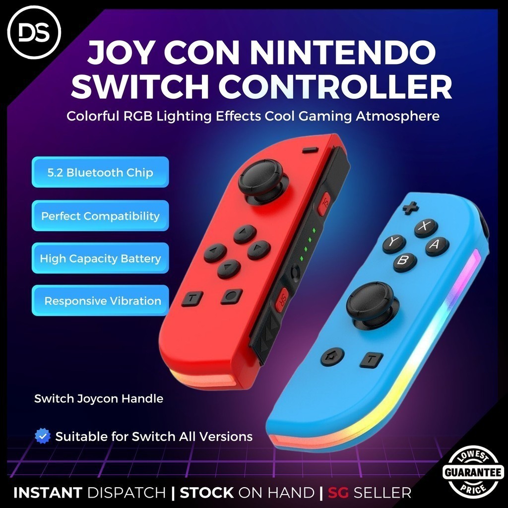 SG🛡️ Joy Con Switch Controller Switch Gaming Controller Joycon RGB ...