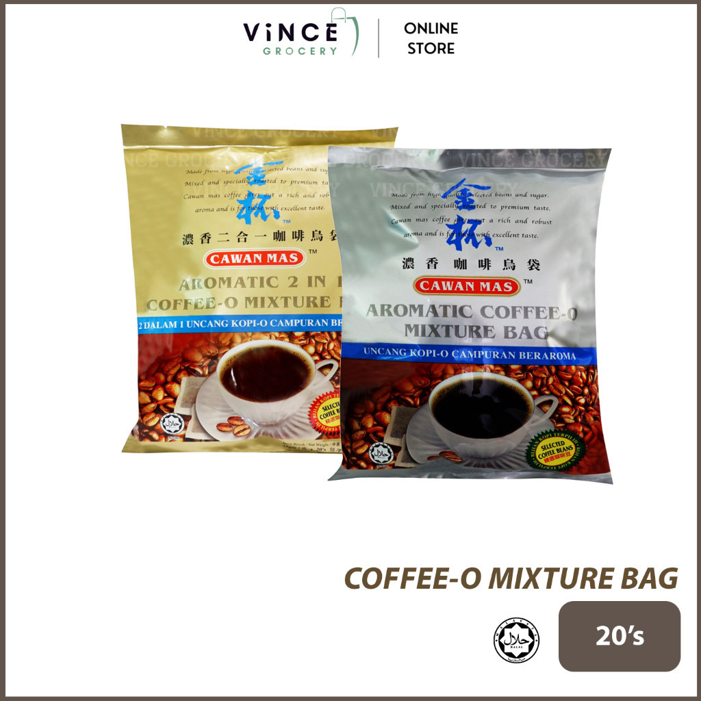 CAWAN MAS Aromatic Coffee-O Mixture Bag • Uncang Kopi O Campuran ...