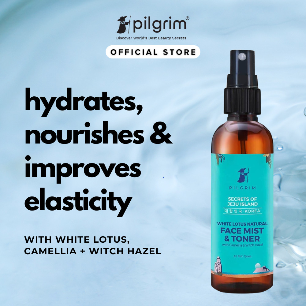 Pilgrim Face Mist & Toner 100ml | White Lotus, Camellia, Witch Hazel ...