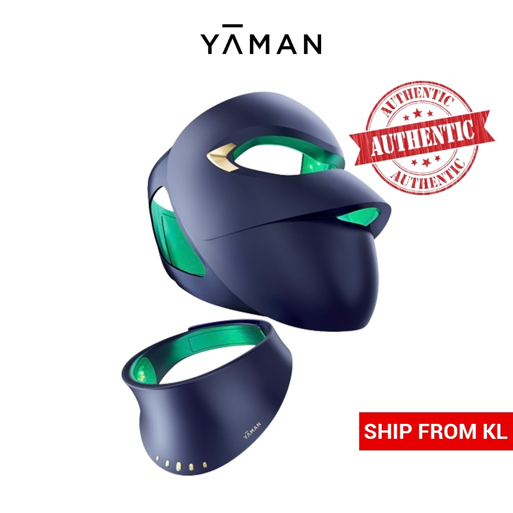 YAMAN LED Blue Green Mask 雅萌LED绿光面罩 | Shopee Singapore