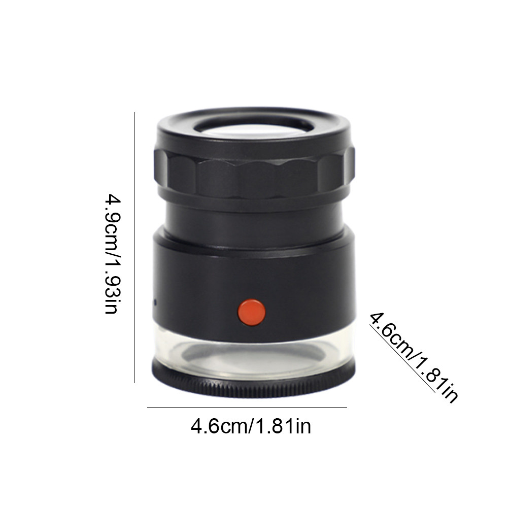 10X Stand Measuring Magnifier Scale Loupe with LED & UV Lights for ...