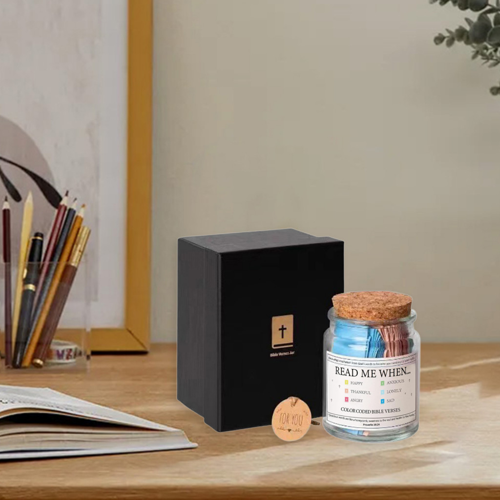 Bible Verse Jar Spiritual Inspiration Jar Christian Bible Verse Glass ...