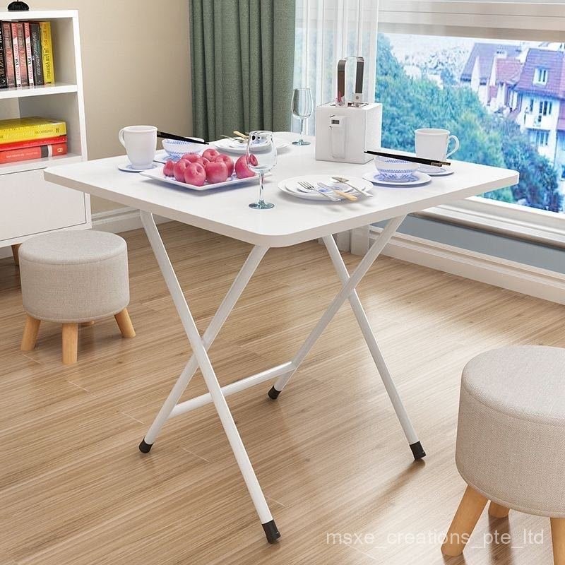Folding Table Simple Small Square Table Household Folding Dining Table ...