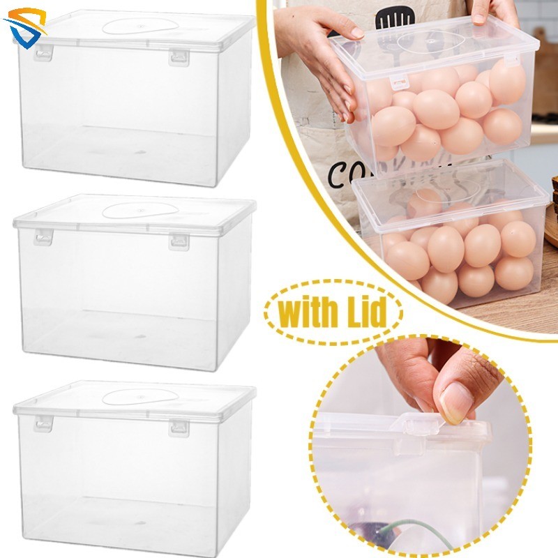 Food Grade Bread Snacks Sealed Storage Boxes Home Transparent ...