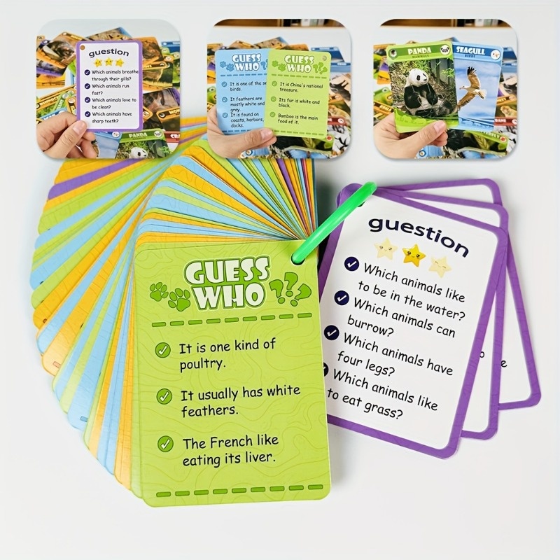 Guess Who I Am Tips Card, Interactive Party Entertainment Game ...