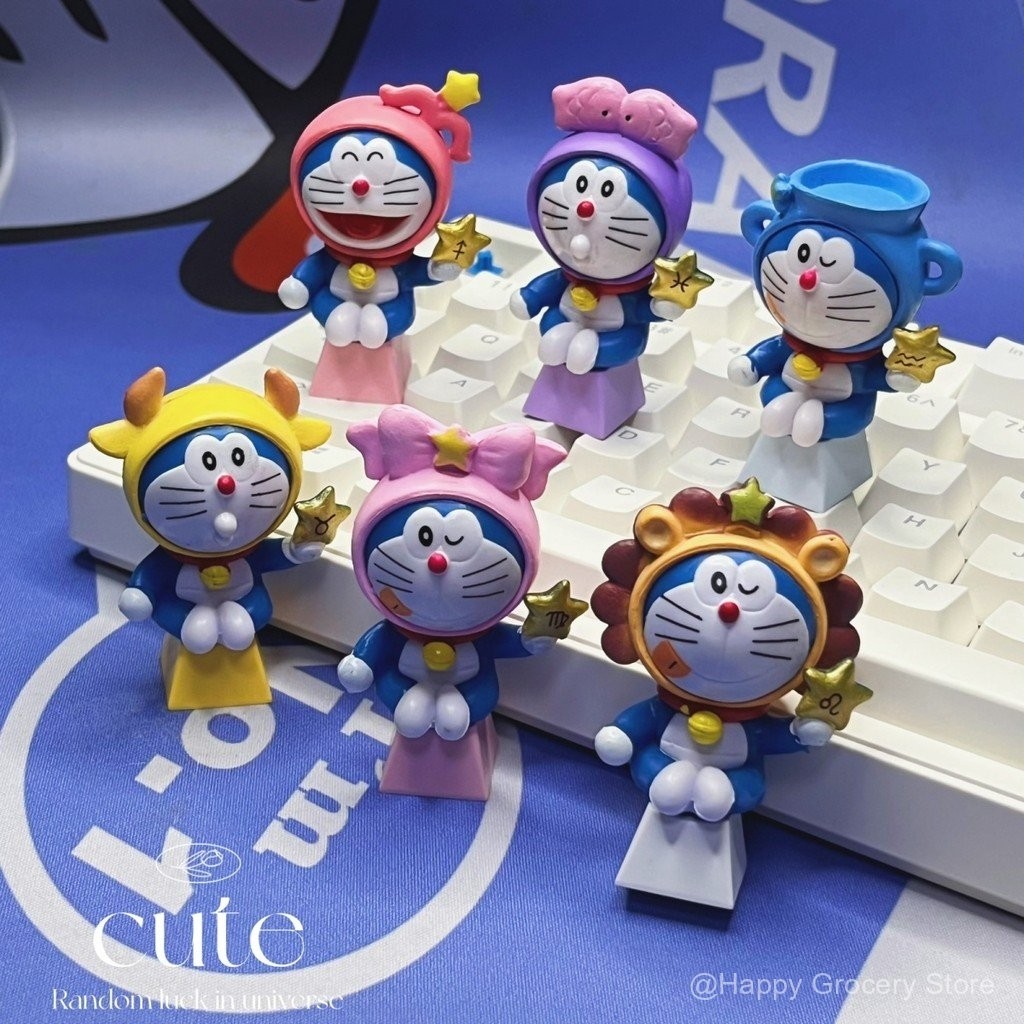 CuteADream Key Cap Doraemon Mechanical Keyboard Red Axis Cartoon ...