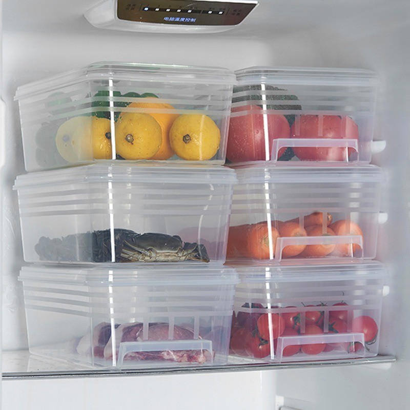 300/600/1200ml Fresh-keeping Box with Lid - Fridge Food Container ...