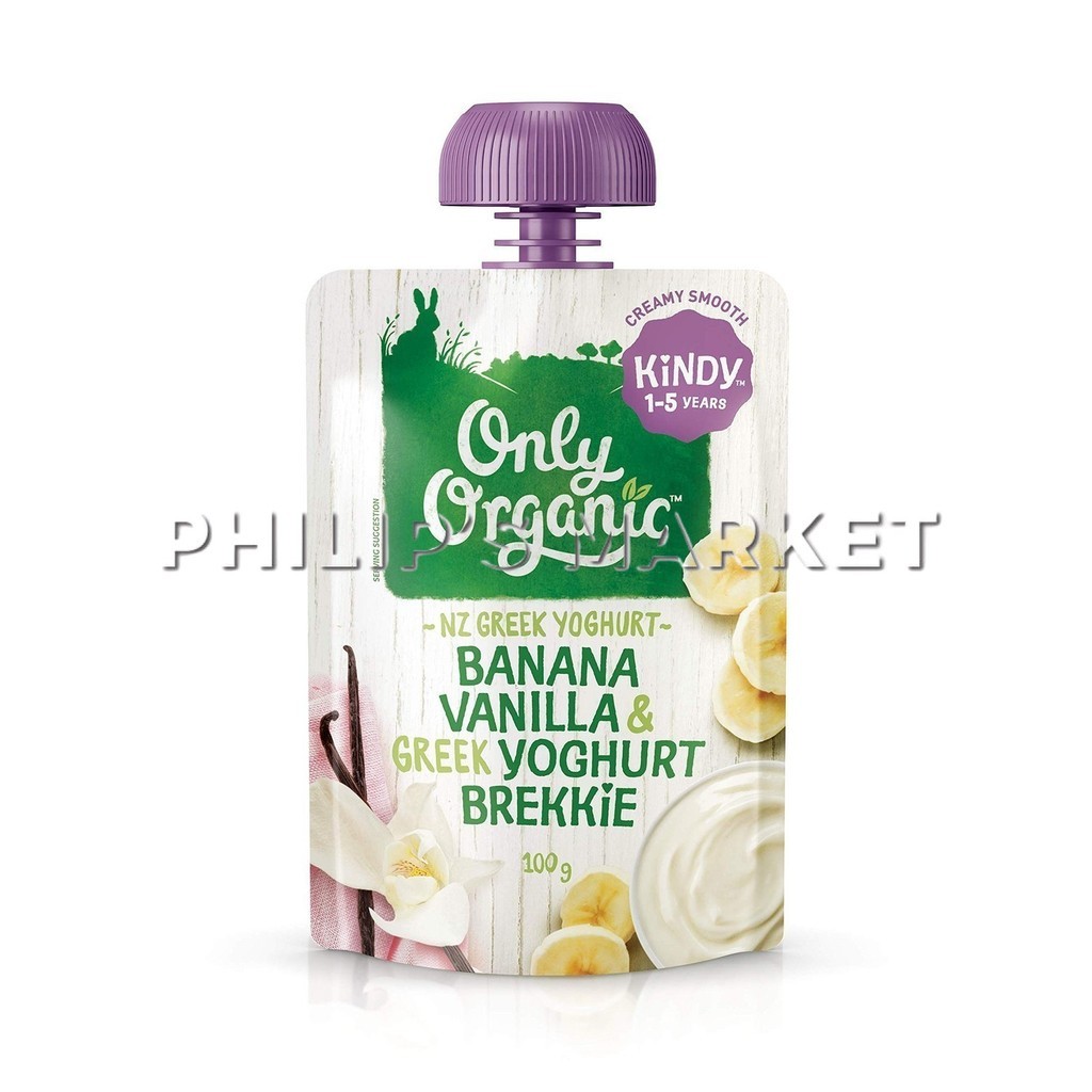 Only Organic Banana Vanilla & Greek Yoghurt Brekkie 100g | Shopee Singapore
