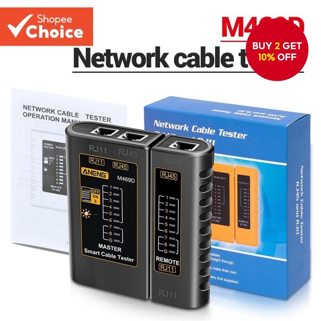 1/2/3 Efficient Network Cable Tester for Cat5 Cat5E Cat6 Ethernet ...