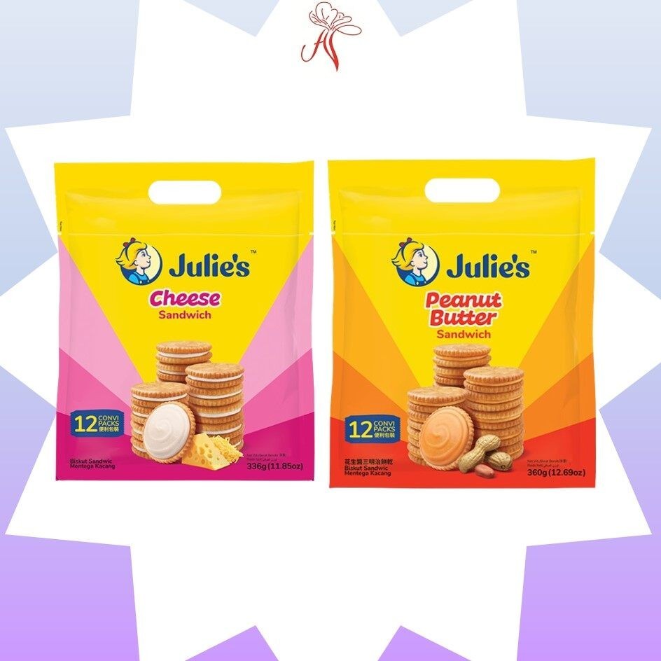 JULIE'S Sandwich (Cheese 336g & Peanut Butter 360g) | Shopee Singapore