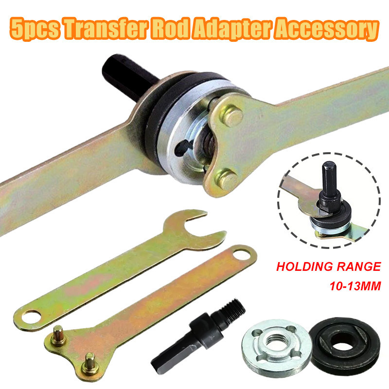 5-piece Hand Drill Adapter Accessory Kit 10mm/13mm Converter with ...