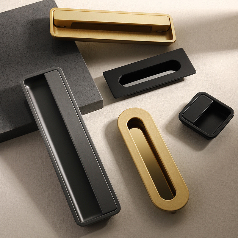 Drawer Cabinet Handle Modern Door Knobs and Handles for Closet Slotted ...