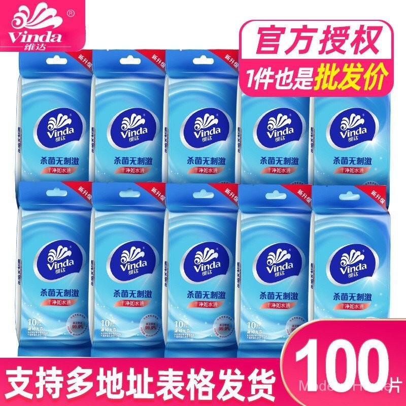 Vida Wipe Small Bag Wet Wipes 10Pack Sterilization and Disinfection ...