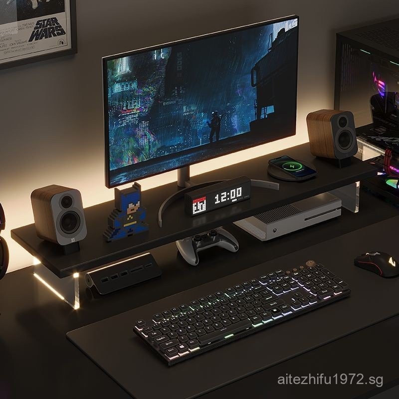 Acrylic Monitor Elevated Rack Office Computer Screen Elevated Dormitory ...