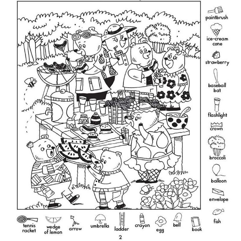 Hidden Pictures - Find and color Hidden objects in the COLORING ...
