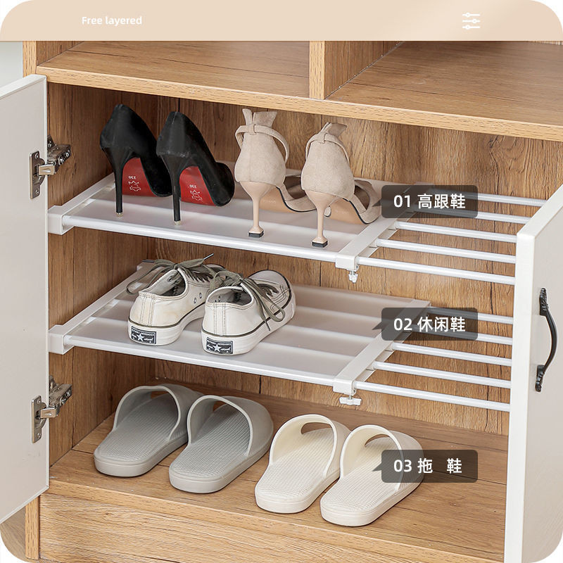 Shoe Rack Shoe Cabinet Layered Partition Storage Fantastic Cabinet ...