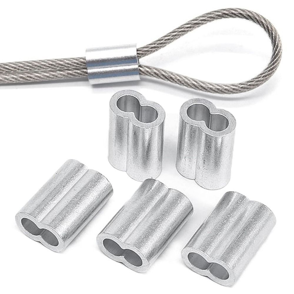 10-50Pcs Durable M1 to M12 Crimp Sleeve Fixing Clip Hardware Cable Clip ...