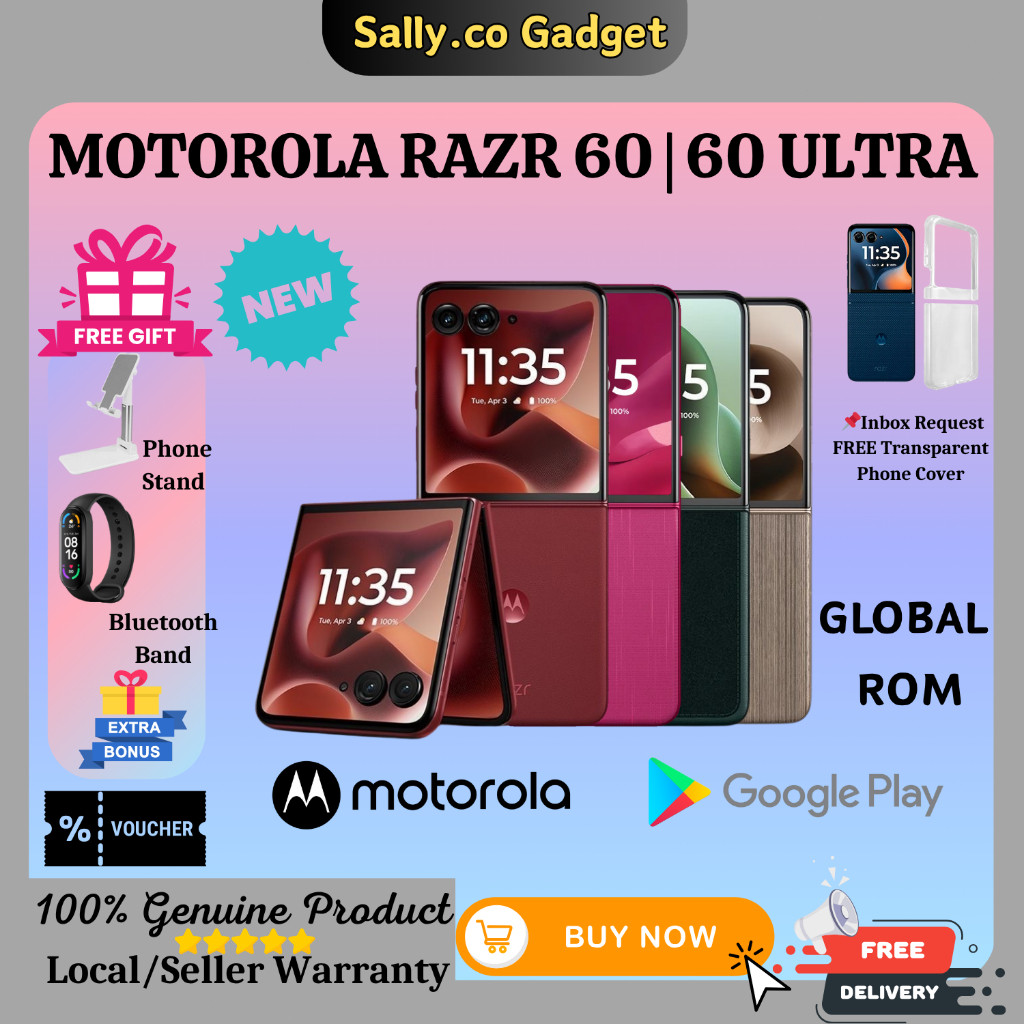 [GLOBAL]Motorola Razr 60| 60 Ultra (eSIM) 7.0 inch Snapdragon 8 Elite ...