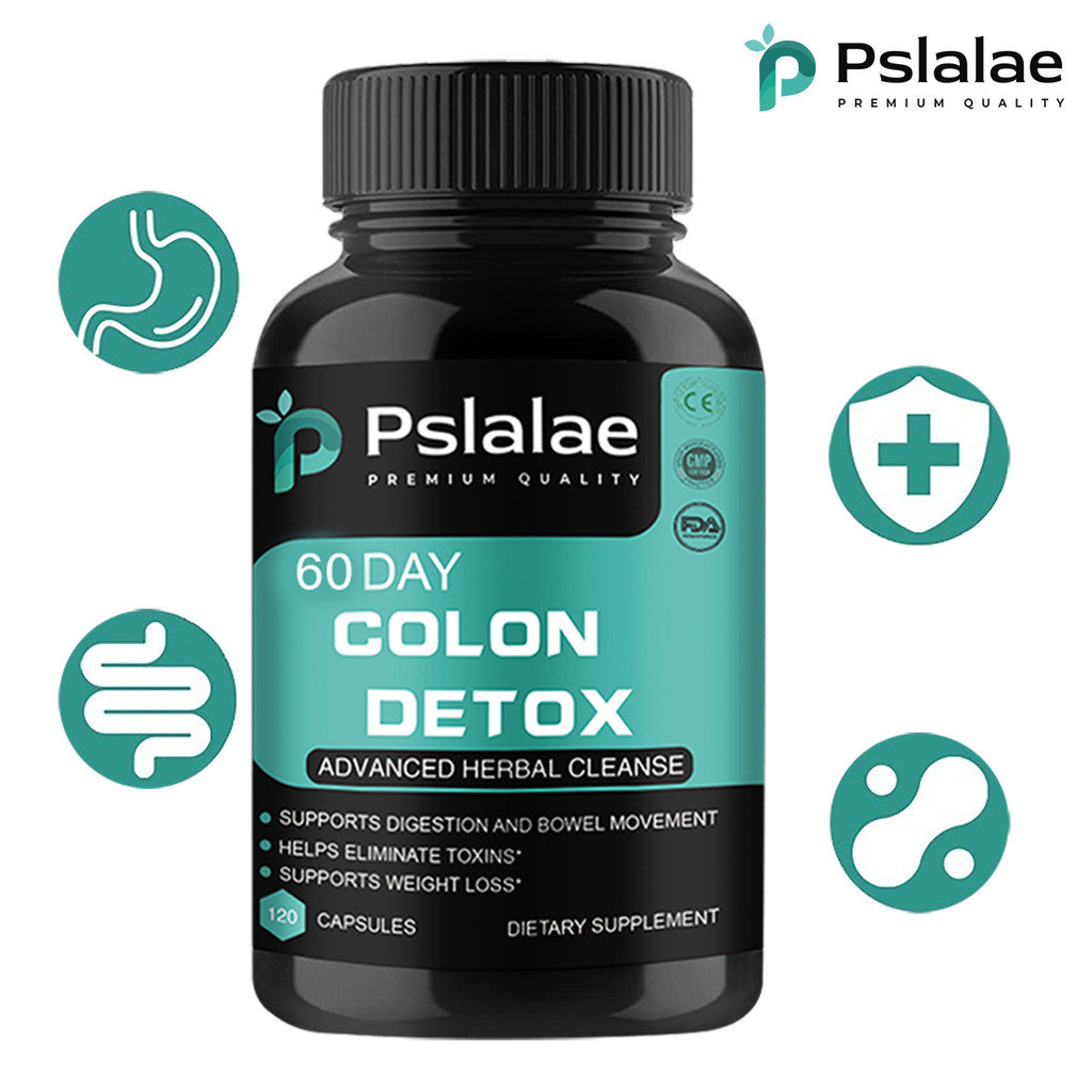 Colon Detox 60-Day Intestinal Cleanse Quick Natural Supplement Relieves ...