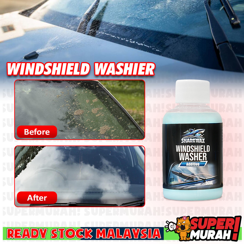 Shark Wax Windshield Washer 50ML& Cleaner Glass Cleaner US Technology ...