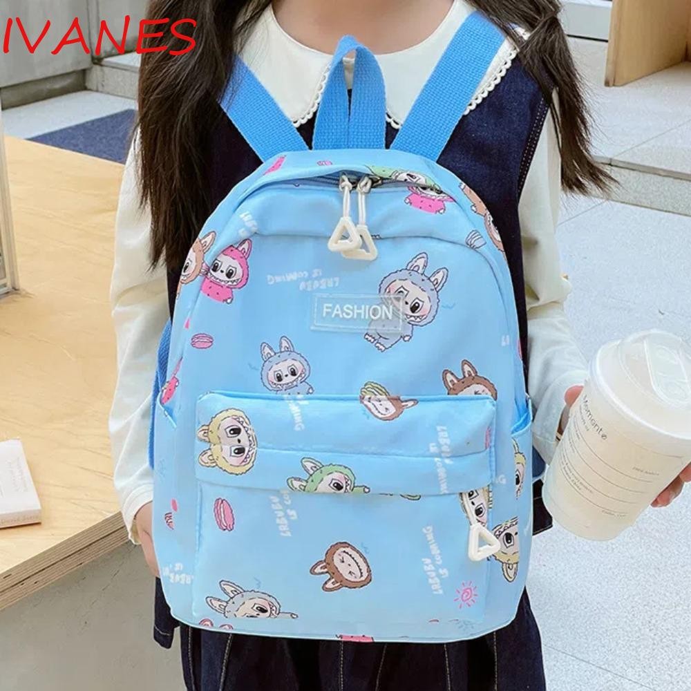 IVANES Labubu Backpack, Nylon Full Color Labubu Daypack, School Bag ...