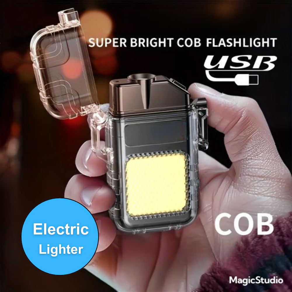 Torch Light Mini COB Keychain Light with Lighter Bright USB ...