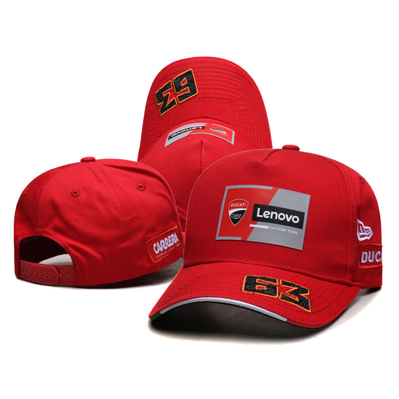 Lenovo Ducati Corse 63 Francesco Bagnaia MotoGP Racing Hats for Men and ...