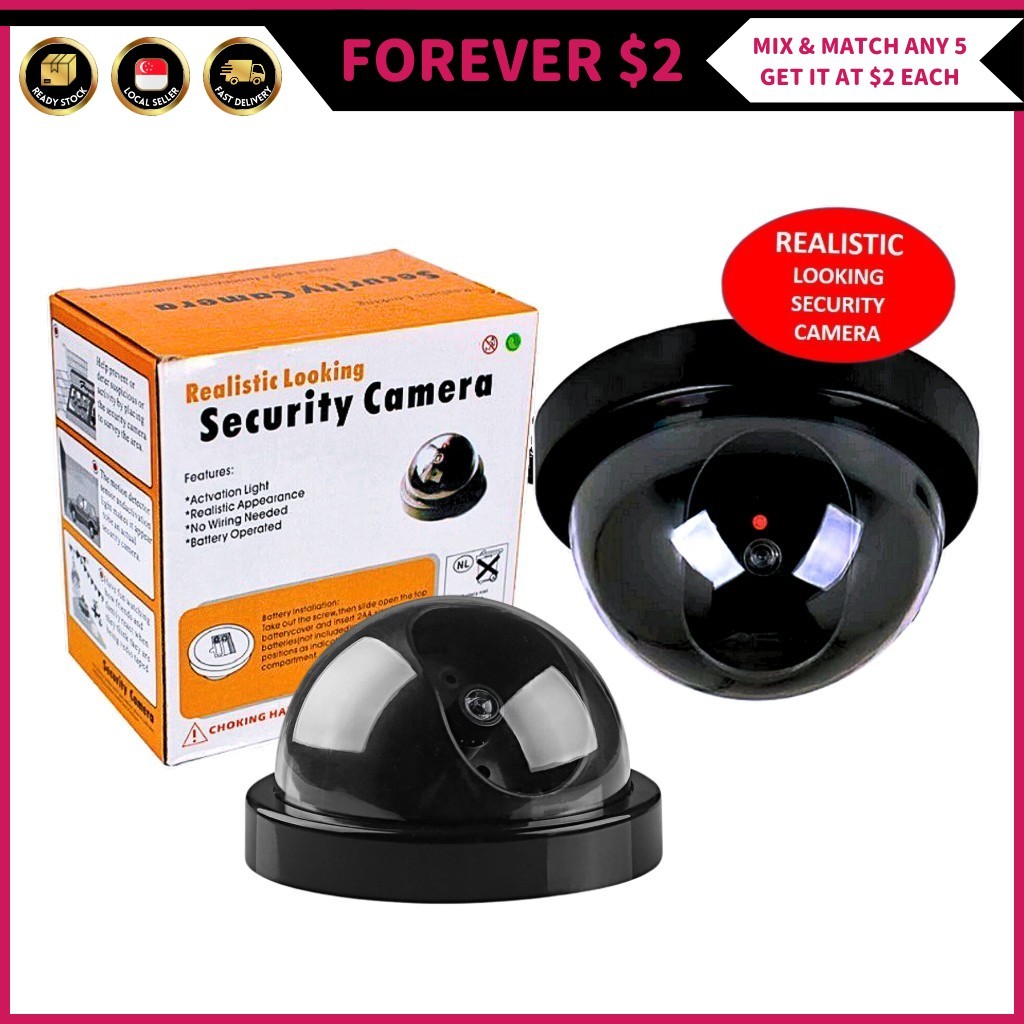 (FOREVER $2) Fake Dummy Surveillance Cameras With LED Cameras Home Done ...