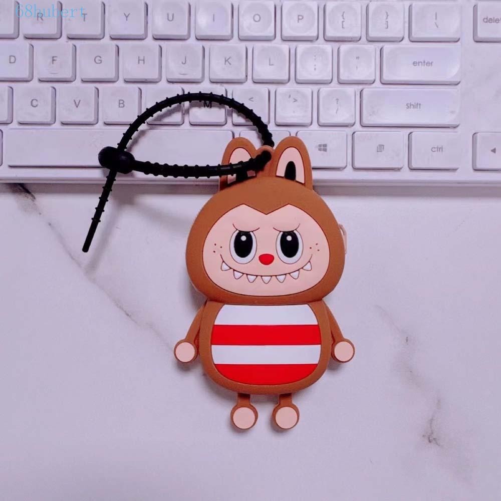 HUBERT Labubu Silicone Coin Purse, Little Bunny Cartoon Labubu Silicone ...