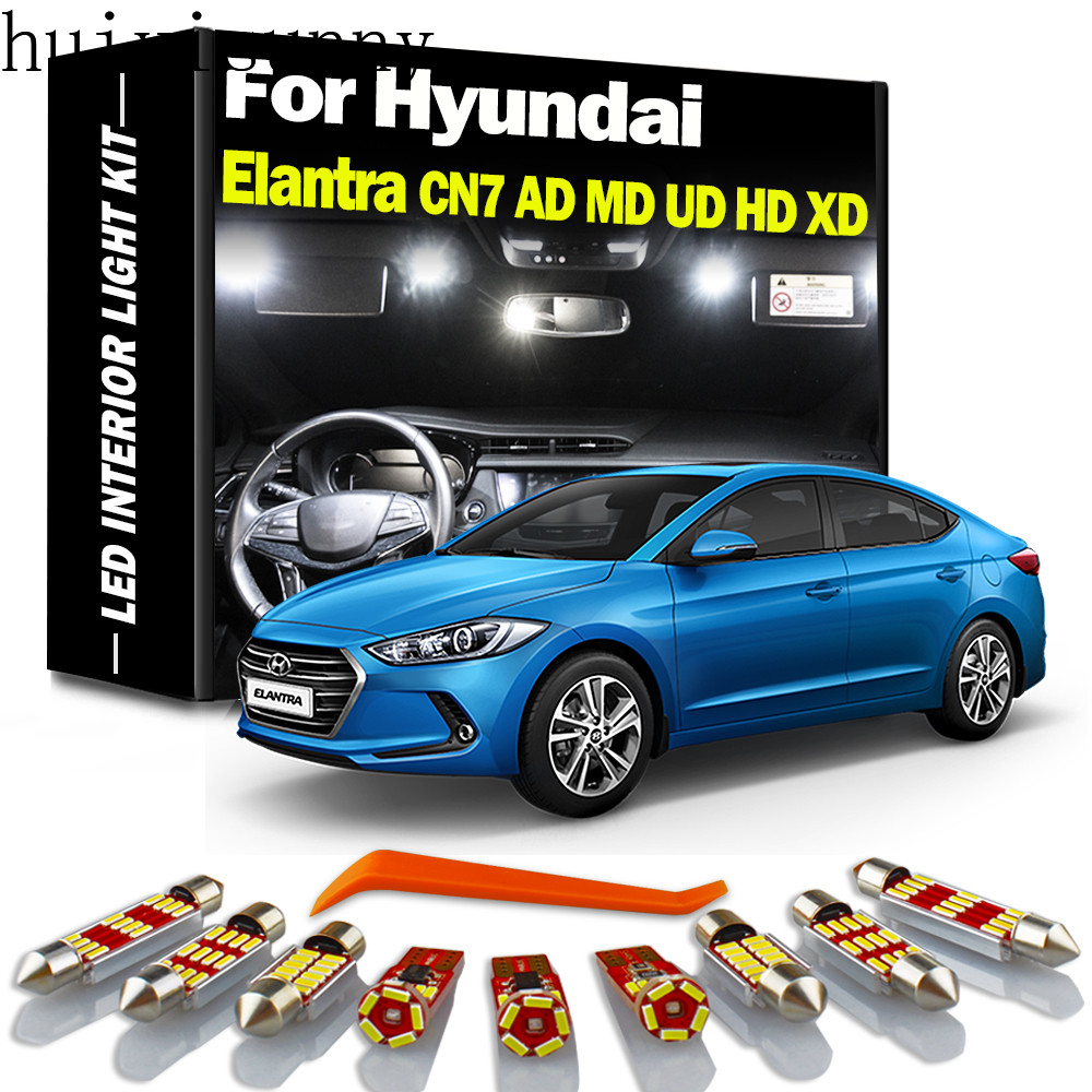 HYS Super Bright 6000K White Car Interior LED Lights Canbus For Hyundai Elantra CN7 AD MD UD HD ...