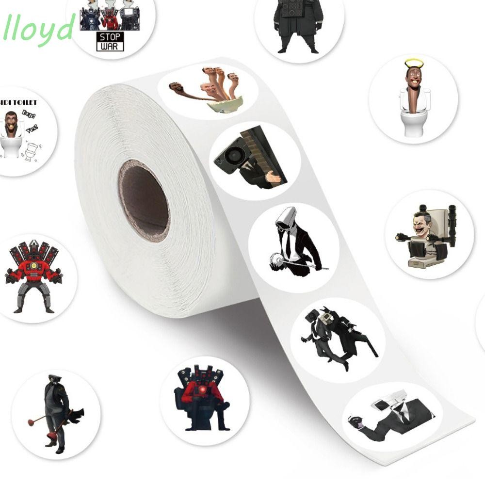 LLOYD Skibidi Toilet Stickers, Paper Tape Toilet Man Cameraman Stickers ...