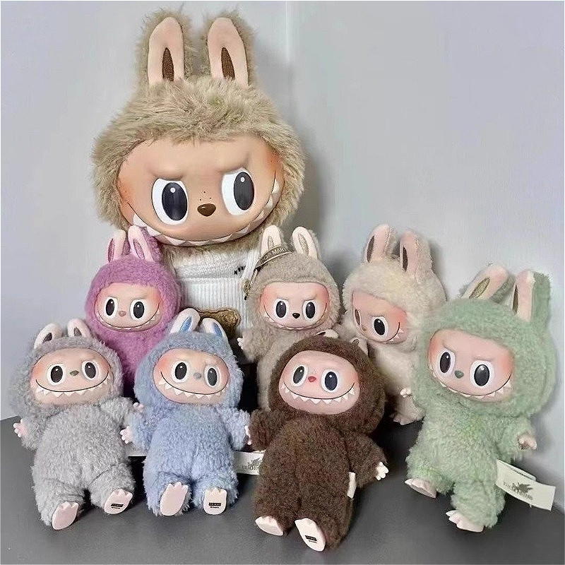 Labubu MacaronI Vinyl Blind Box Plush Doll Handmade Keychain Pendant ...