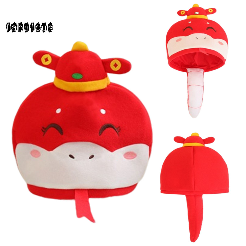Fa_ Snake Hat Snake Design Party Hat Chinese New Year Snake Hat Costume ...